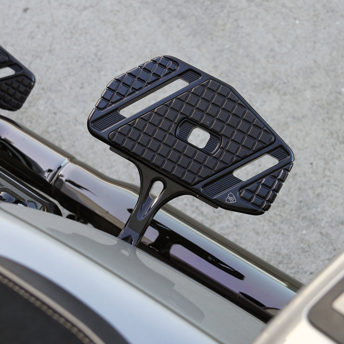 Forged Passenger Floorboard Mounts, All Black – ArlenNess