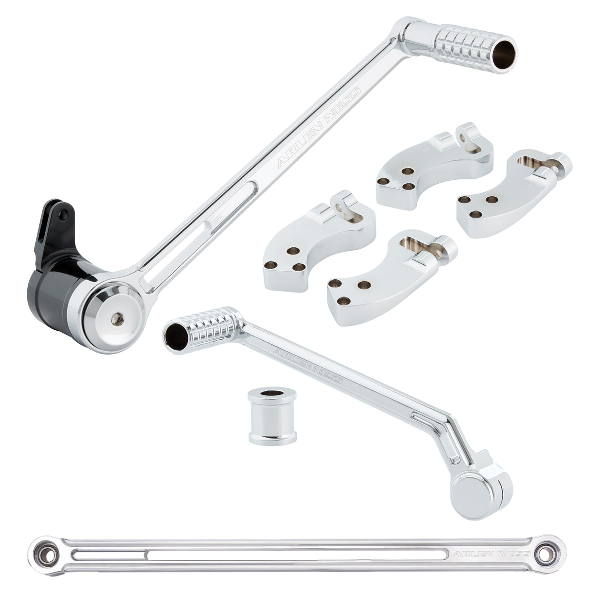 +3" Extended Foot Control Kit, Chrome – ArlenNess