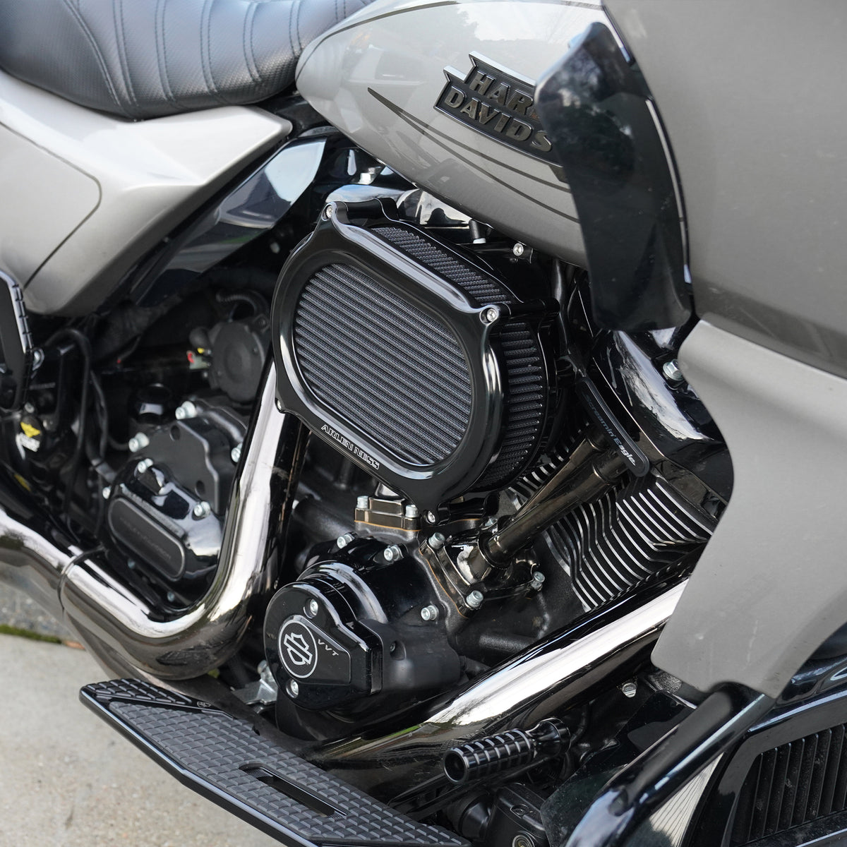 Stage 2 Oval Air Cleaner, Black – ArlenNess