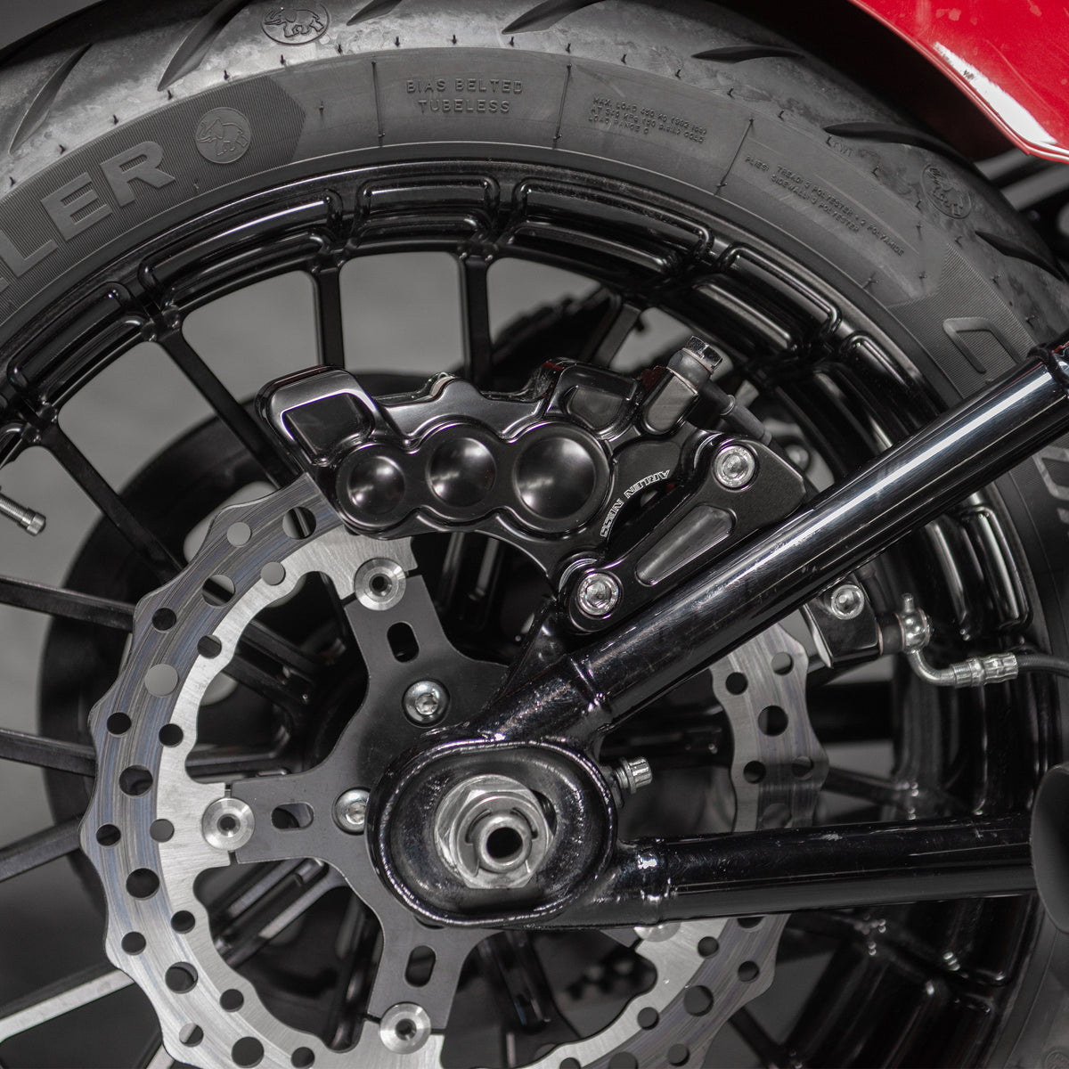 Rear 6-Piston Brake Caliper Kit M8 Softail, Black – ArlenNess