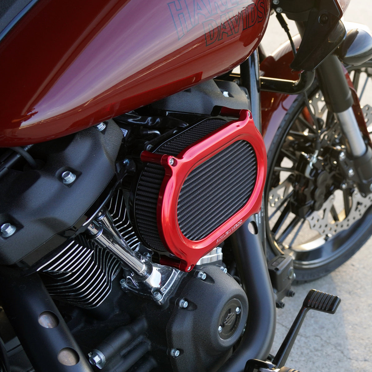 Stage 2 Oval Air Cleaner, Red – ArlenNess