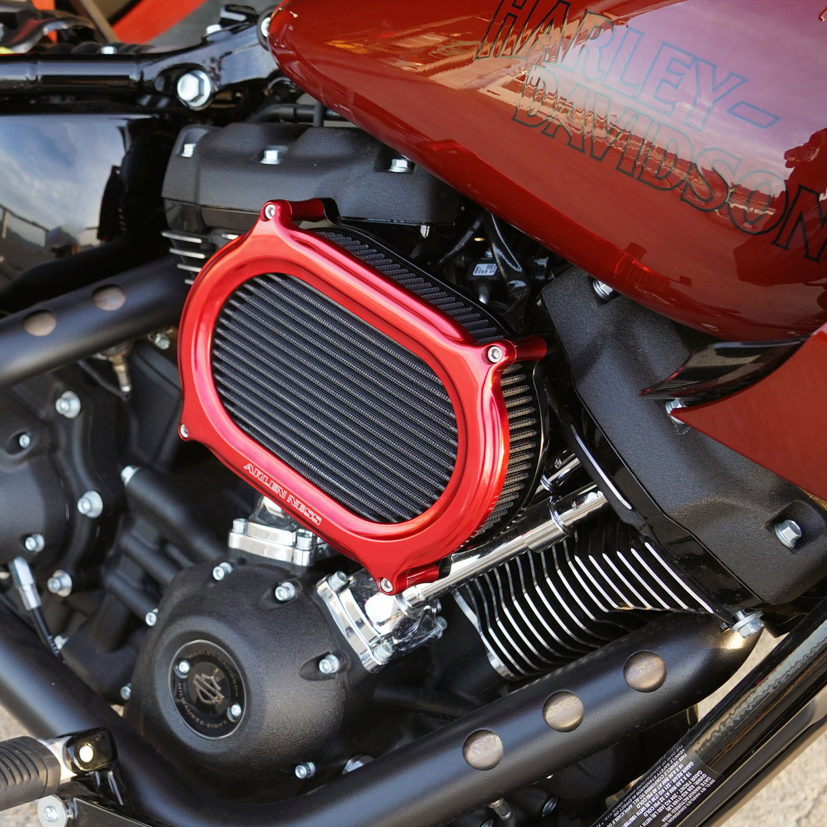 Stage 2 Oval Air Cleaner, Red – ArlenNess