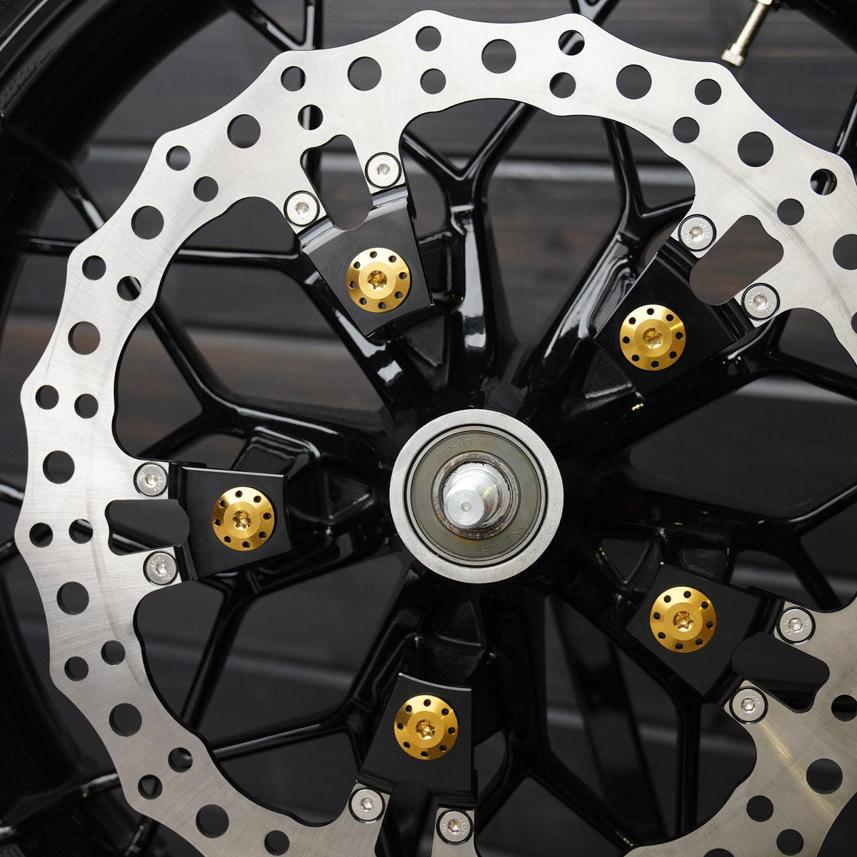Titanium Floating Rotor Bolts, FLT Touring / Gold – ArlenNess