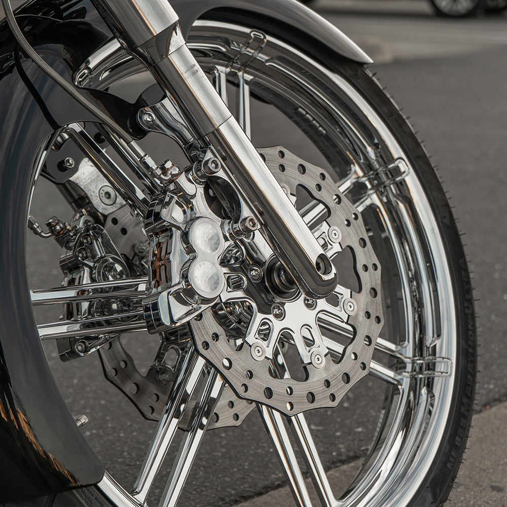 4-Piston Brake Calipers, 11.8" Chrome – ArlenNess