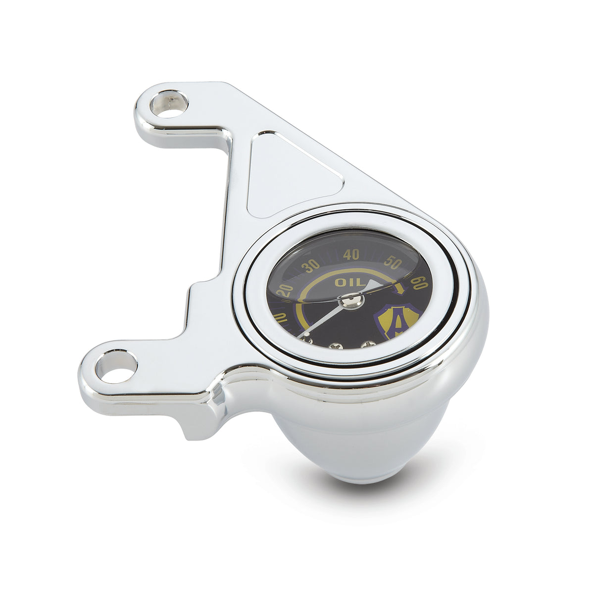 Radius Oil Pressure Gauge, Chrome – ArlenNess